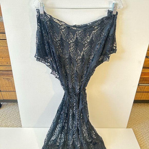 Target | Swim | Black Tied Sheer Swim Suite Coverup | Poshmark